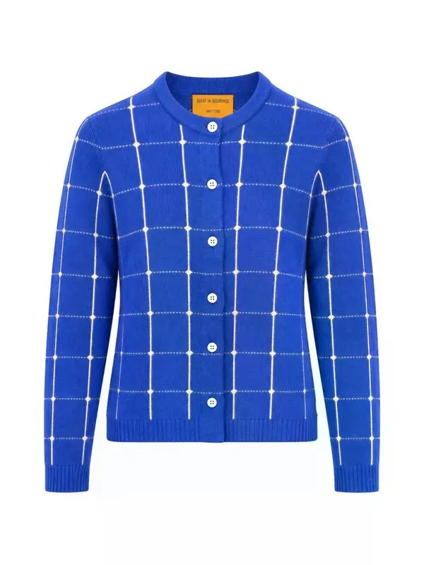Guest In Residence Grid-pattern Cardigan