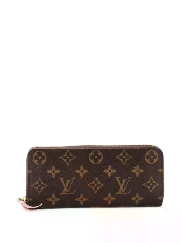 LOUIS VUITTON Clemence Wallet Monogram Canvas Small Wallets