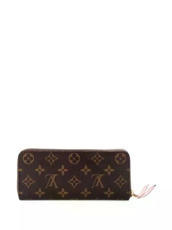 LOUIS VUITTON Clemence Wallet Monogram Canvas Small Wallets