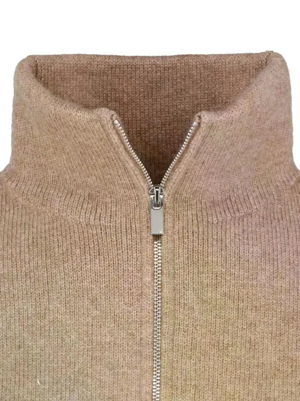 Almada Label Quarter-zip Knitted Sweater