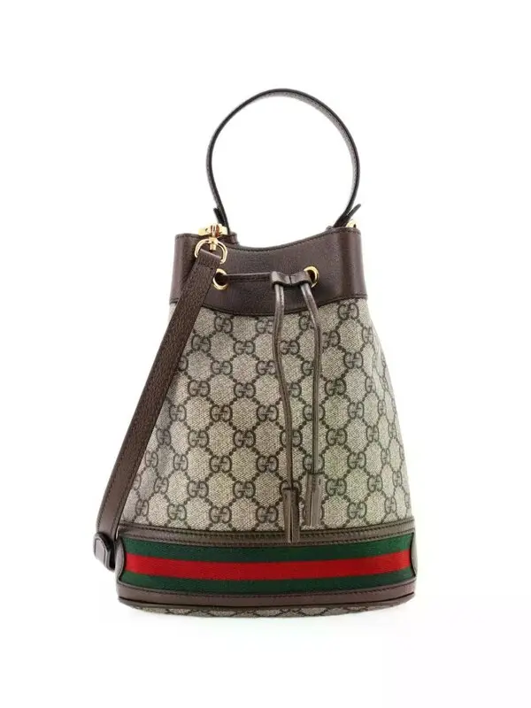 Gucci Ophidia Gg Coated Canvas Small Bucket Bag