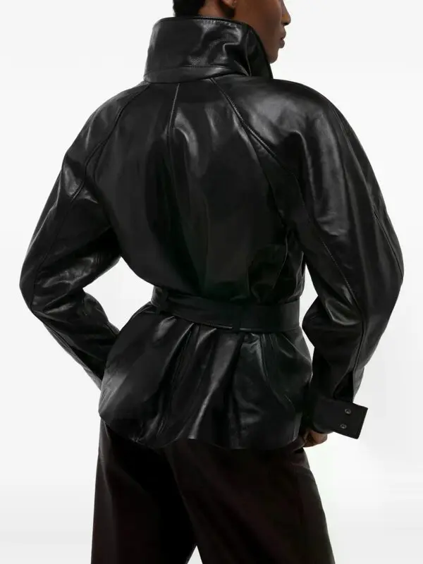 DUCIE Star Leather Jacket