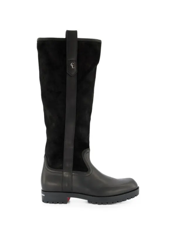 CHRISTIAN LOUBOUTIN Slouch Flat Leather Boots