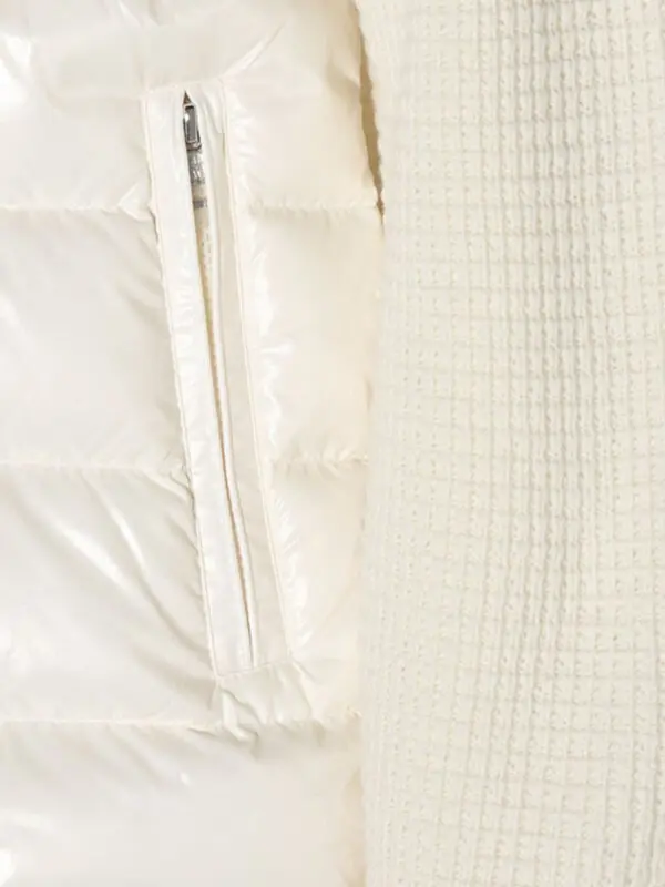 Moncler Wool And Nylon Padded Cardigan