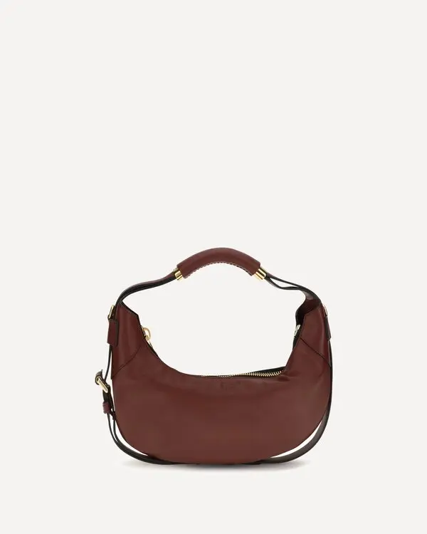 Moschino Leather Handbag - Bordeaux