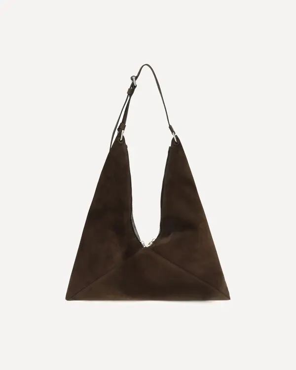 Moschino Suede Hobo Tote Bag