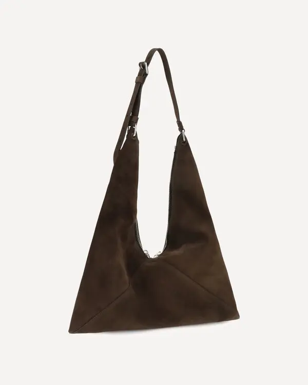 Moschino Suede Hobo Tote Bag