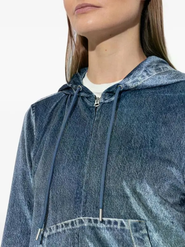 Rag & Bone Miramar Velvet Zip-up Hoodie