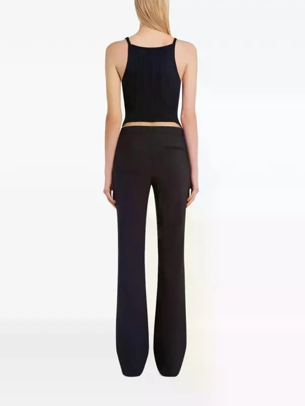 COURREGES Buckle-detail Rib-knit Top