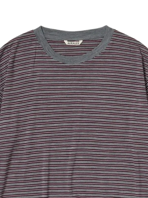 Auralee Wool Striped T-shirt