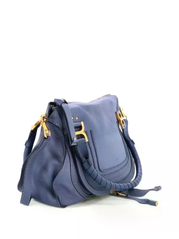 Chloé Marcie Leather Medium Satchel - Blue
