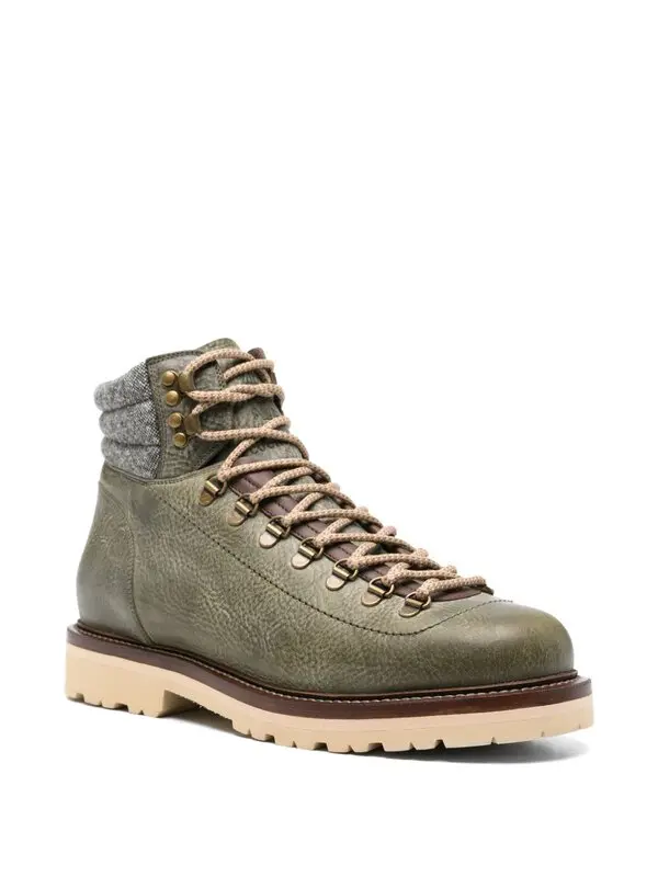 Brunello Cucinelli Leather Ankle Boots