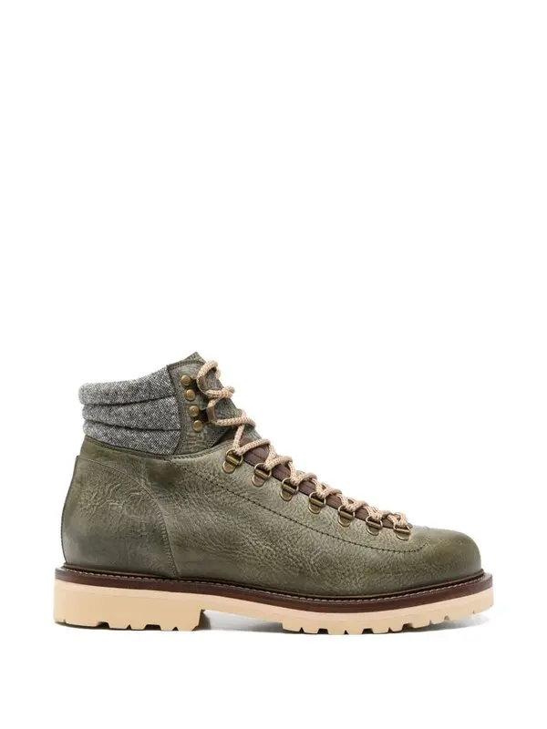 Brunello Cucinelli Leather Ankle Boots - Multicolor