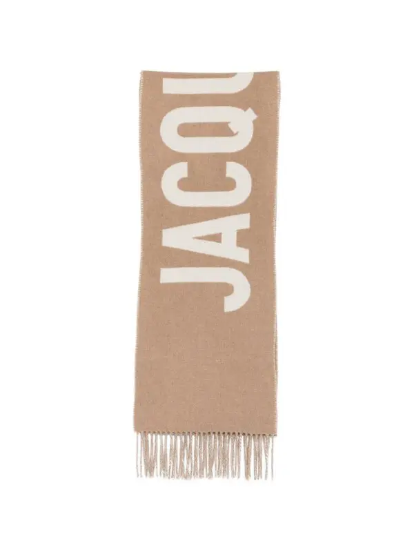 Jacquemus Logo Wool Scarf - Multicolor