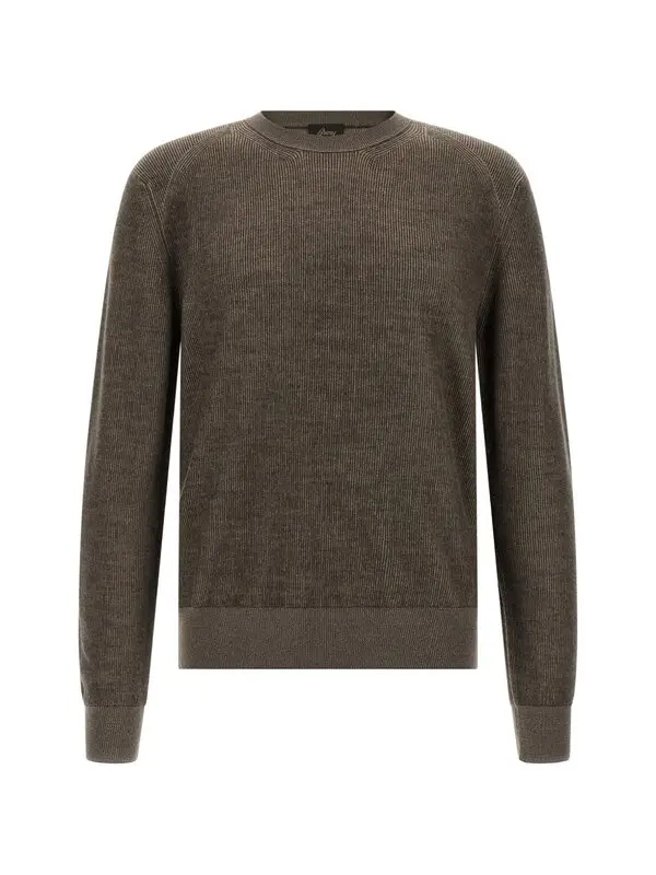 Brioni Cashmere And Wool Crewneck Sweater