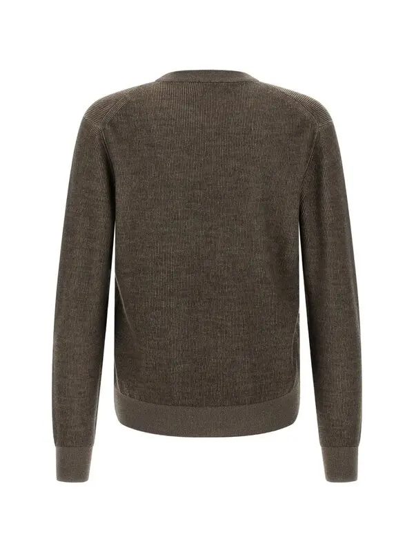 Brioni Cashmere And Wool Crewneck Sweater