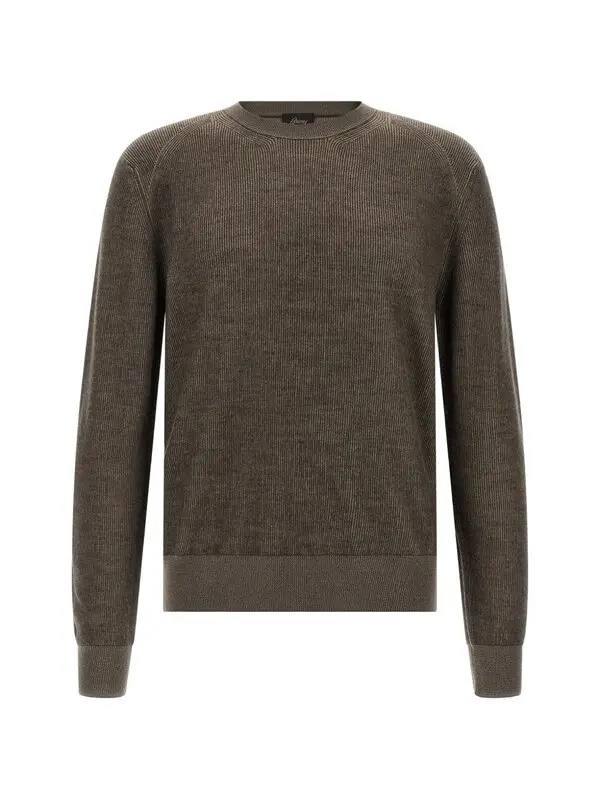 Brioni Cashmere And Wool Crewneck Sweater - Multicolor