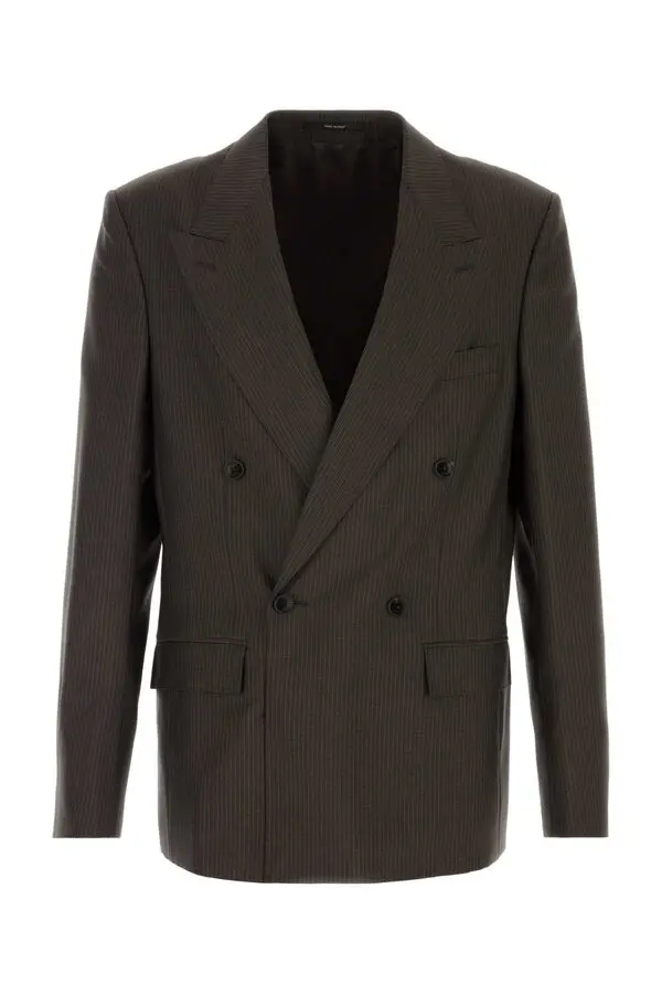 Gucci Embroidered Wool Blend Blazer - Multicolor
