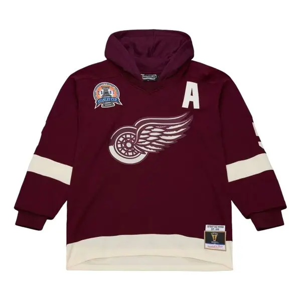 Mitchell & Ness X Just Don Detroit Wings Jersey Hoodie