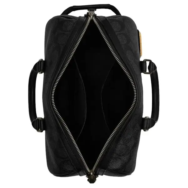 COACH Venture Duffle Bag 27 Signature Canvas With Patches