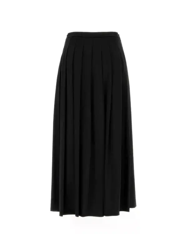LE SULLY STUDIO Buckle-detail Pleated Midi Skirt