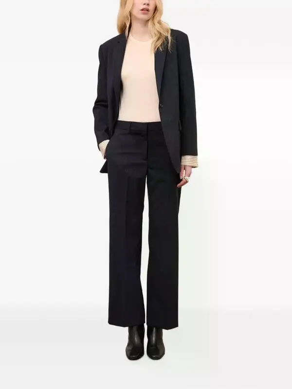 OTTOD'AME Pinstripe-pattern Back-slit Jacket