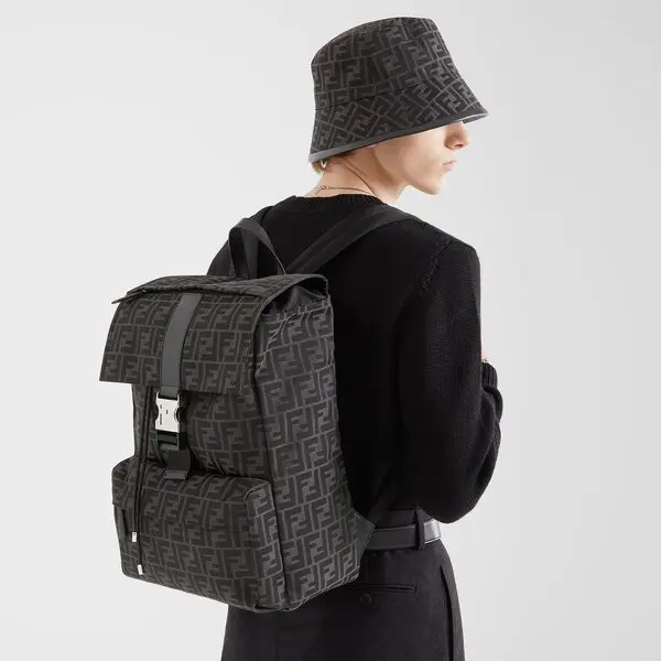 Fendi Ff Motif Bucket Hat