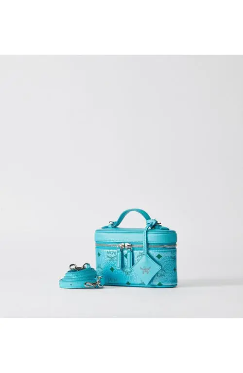 Mcm Mini Aren Vanity Case In Visetos