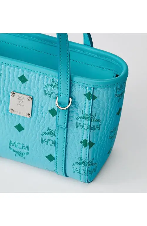 Mcm X-mini Toni Top-zip Shopper In Visetos