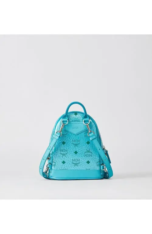 Mcm X-mini Stark Bebe Boo Side Studs Backpack In Visetos