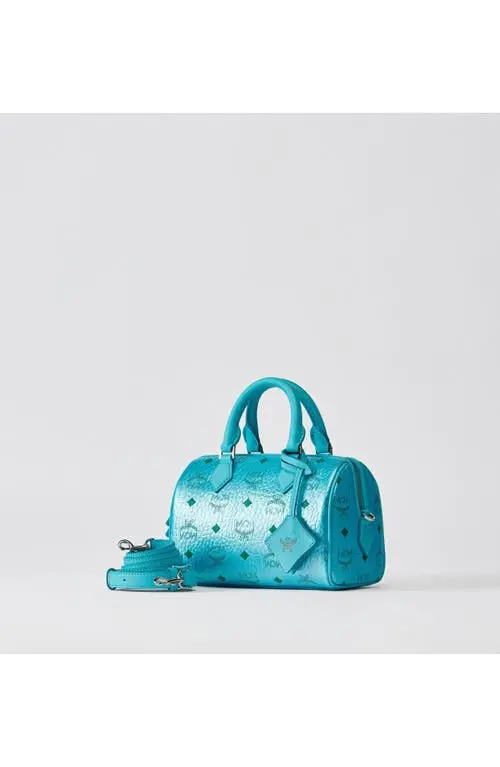 Mcm Ella Boston Bag In Visetos
