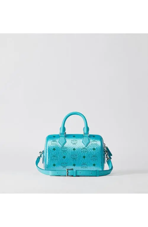 Mcm Ella Boston Bag In Visetos