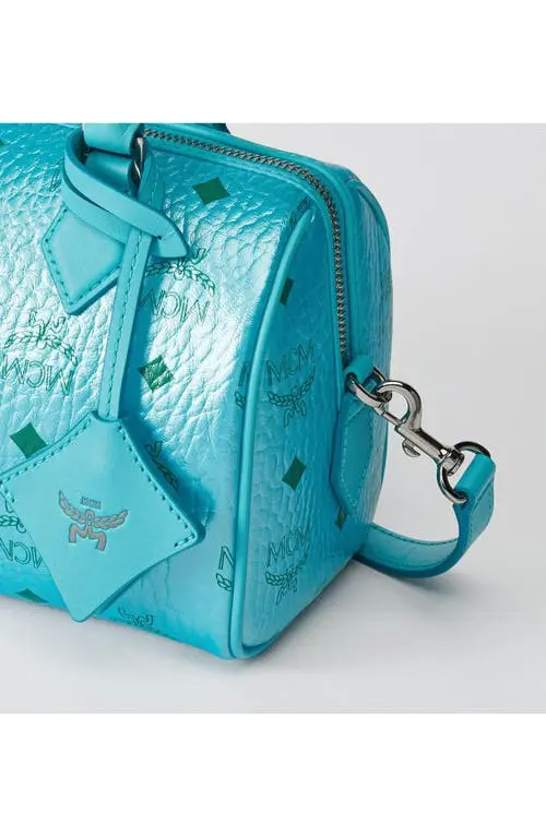 Mcm Ella Boston Bag In Visetos