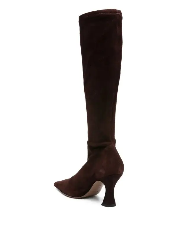 NEOUS 80mm Knee-high Suede Boots - Black