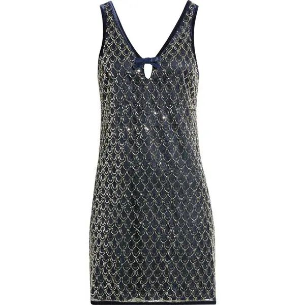 Saylor Jeanetta Embellished Minidress