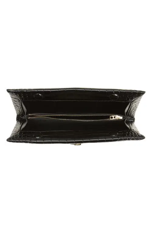 TOM FORD Arc Croc Embossed Leather Clutch