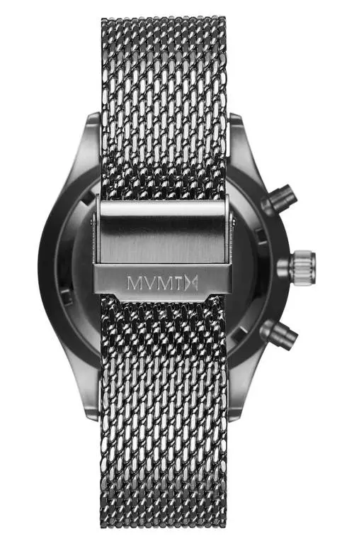 MVMT Voyager Chronograph Mesh Strap Watch
