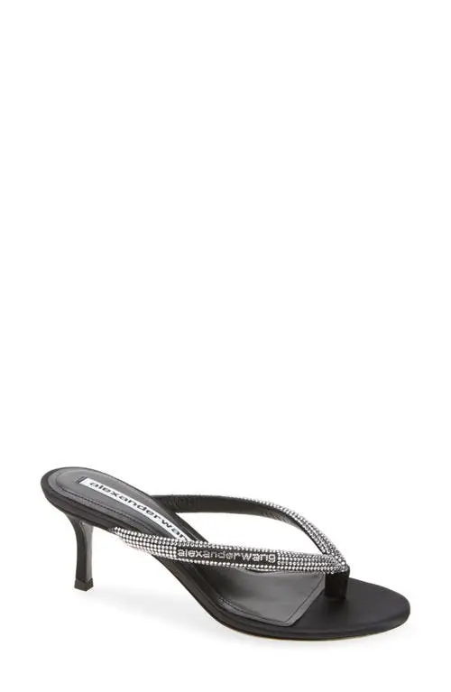 Alexander Wang Courtney Thong Sandal - Black/silver