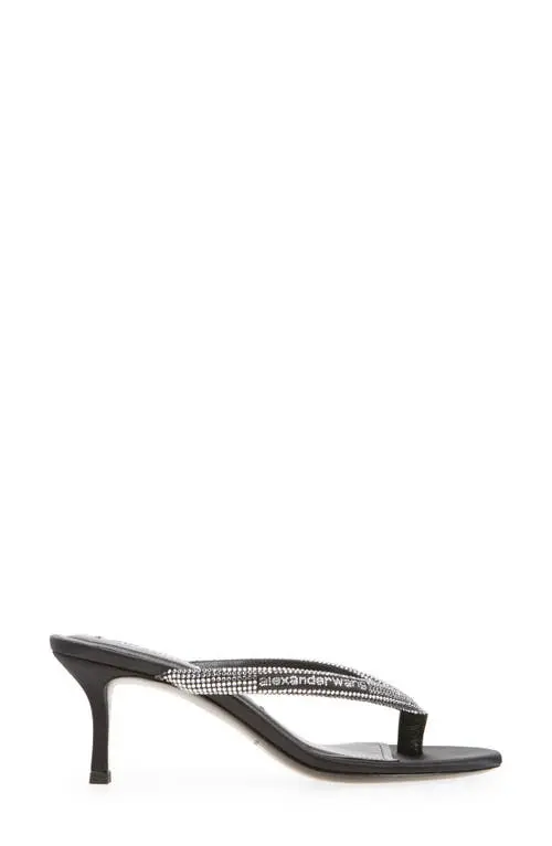 Alexander Wang Courtney Thong Sandal - Black/silver