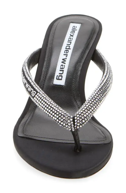 Alexander Wang Courtney Thong Sandal - Black/silver