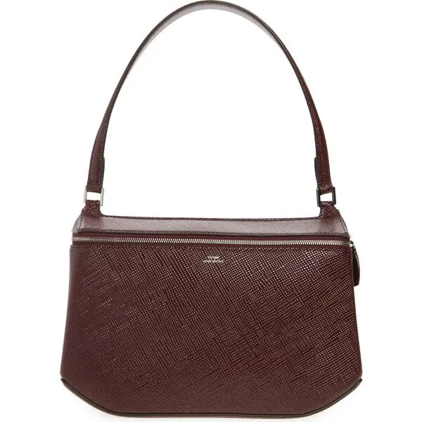 TOTEME Clip Palmellato Patent Leather Shoulder Bag - Cherry