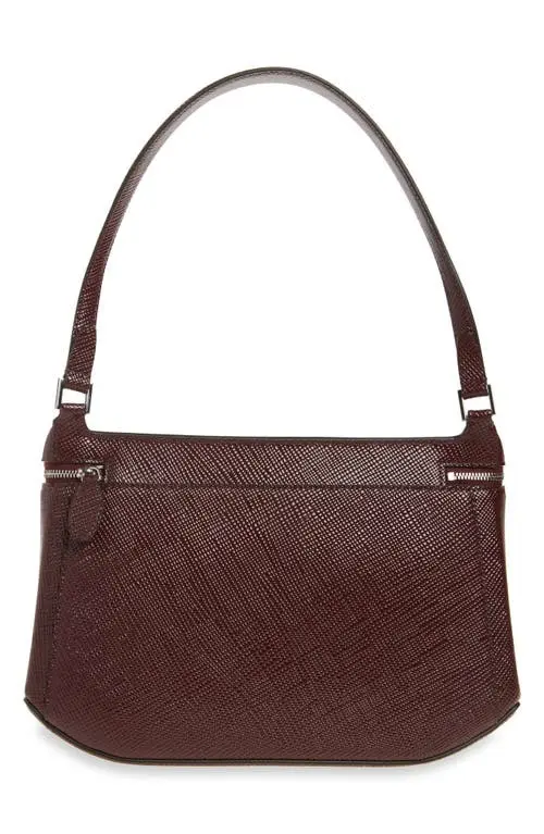 TOTEME Clip Palmellato Patent Leather Shoulder Bag - Cherry