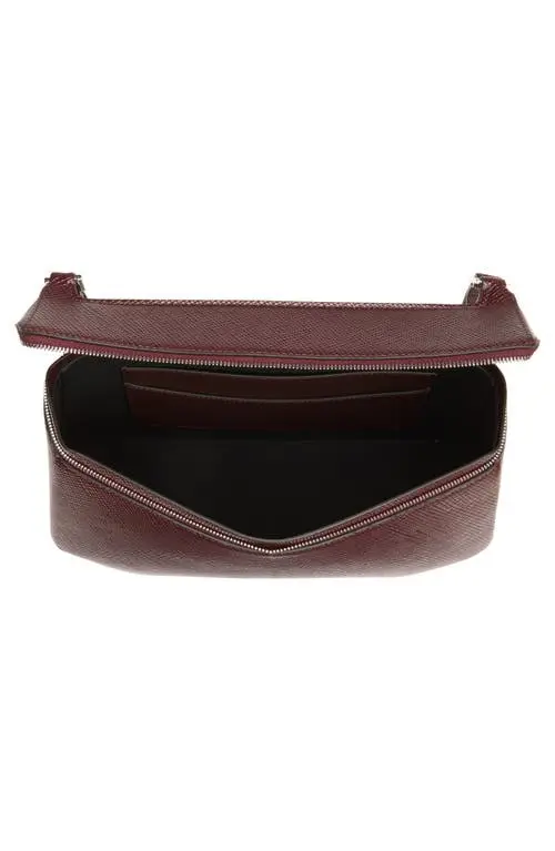 TOTEME Clip Palmellato Patent Leather Shoulder Bag - Cherry