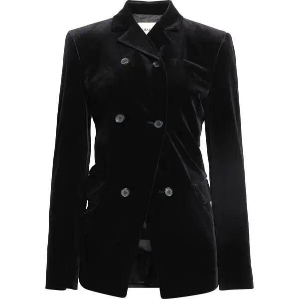 Khaite Rolo Double Breasted Velveteen Jacket