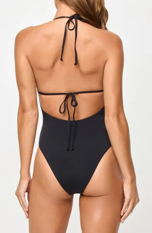 L*Space Fifi Shirred One-piece Swimsuit