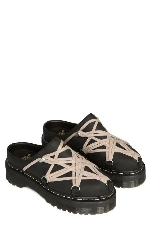 Rick Owens X Dr. Martens Quad Sole Megalace® Mule