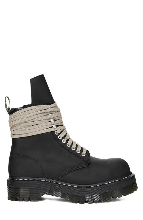 Rick Owens X Dr. Martens Quad Sole Steel Toe Boot