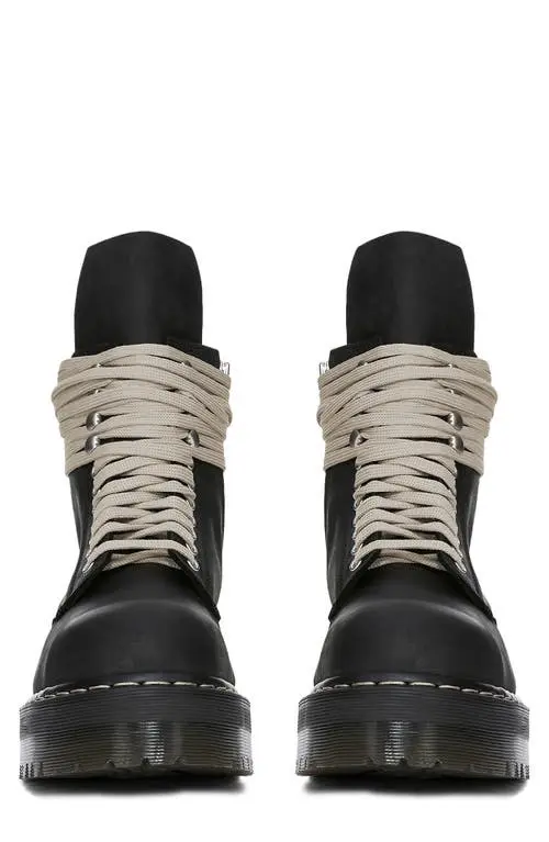 Rick Owens X Dr. Martens Quad Sole Steel Toe Boot