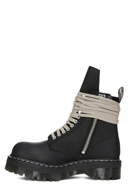 Rick Owens X Dr. Martens Quad Sole Steel Toe Boot