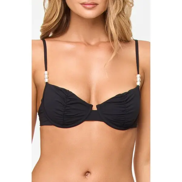 L*Space Dame Underwire Bikini Top - Black
